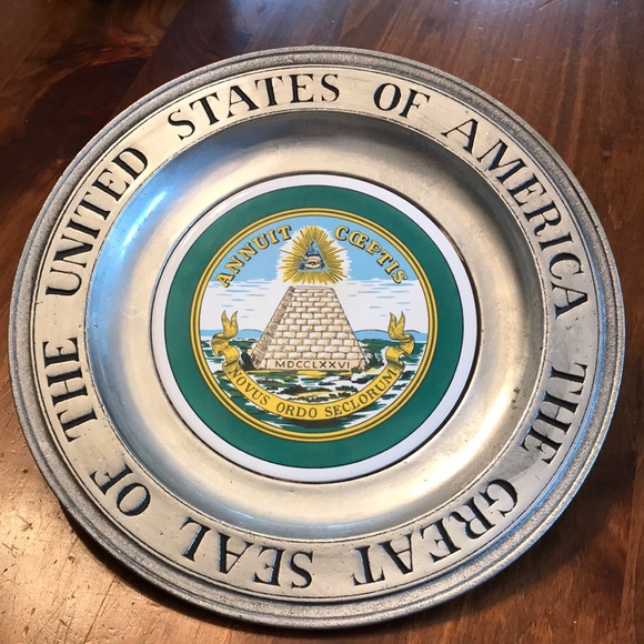 RPW Wilton | Accents | Rwp Wilton Pewter Plate United States Seal ...